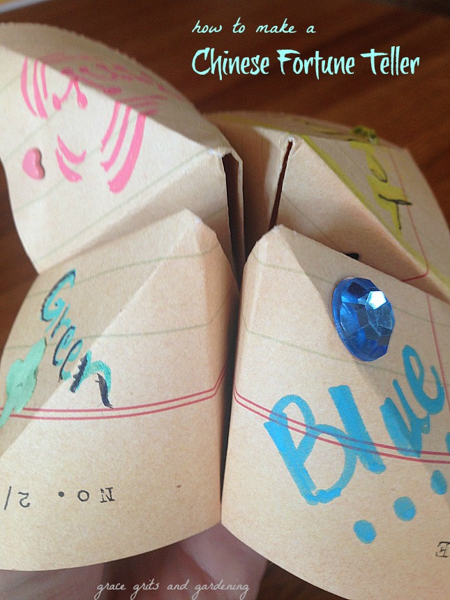 How to: Chinese Fortune Teller - grace grits and gardening