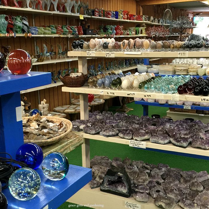 I stopped at an Arkansas Rock Shop - grace grits and gardening